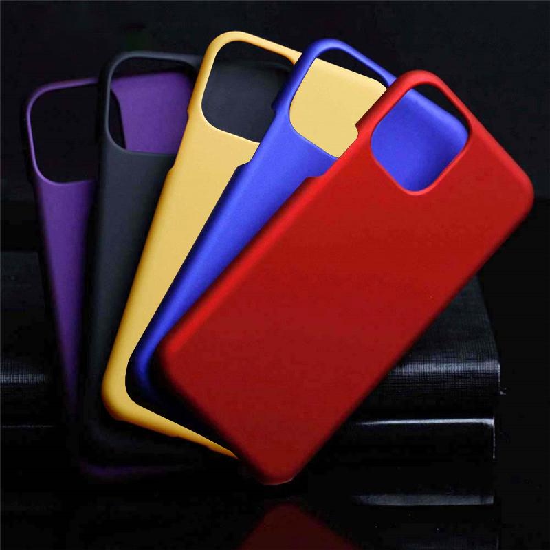Solid Color Slim PC Frosted Phone Case Shockproof Cover for IPhone ...