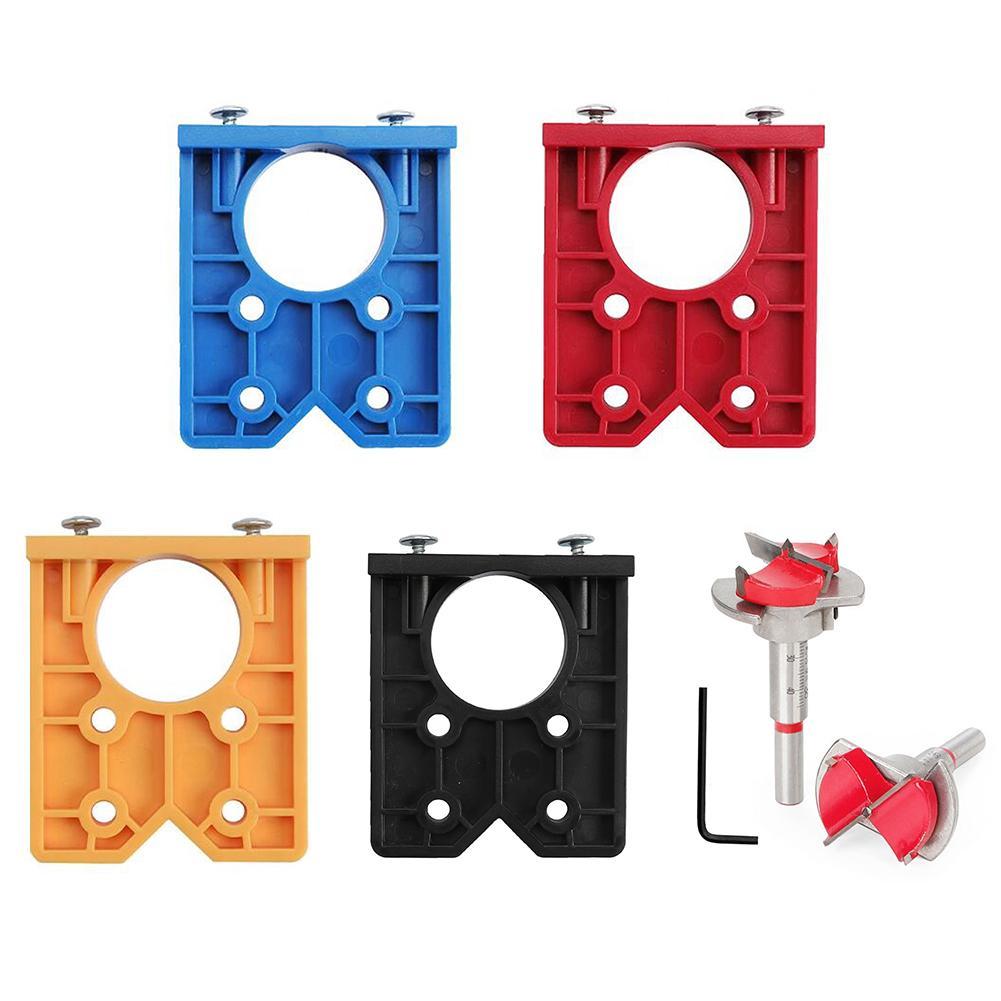 Buy 35mm Hinge Drilling Jig Set Concealed Guide Hinge Hole Drilling ...