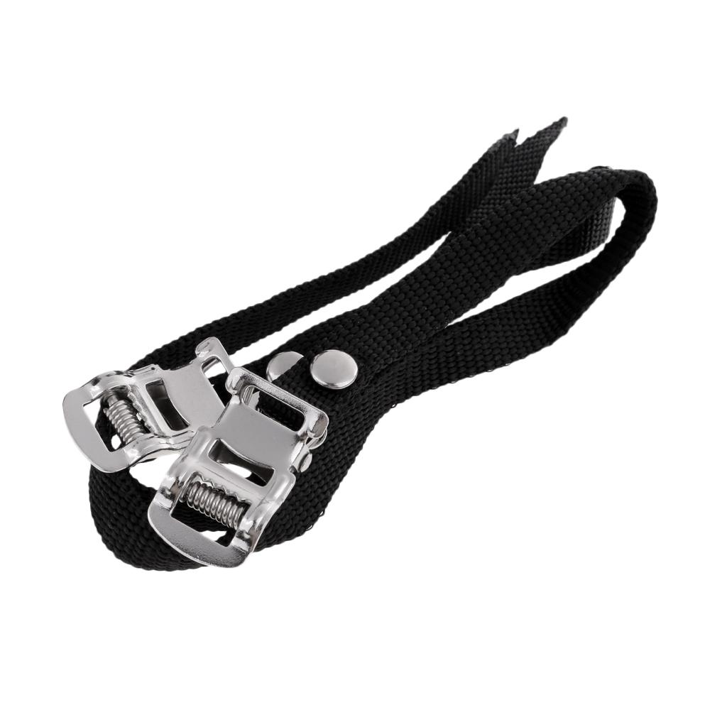 Buy 1 Pair Fixie Bike Bicycle Racing Road Mountain Toe Clips and Straps ...