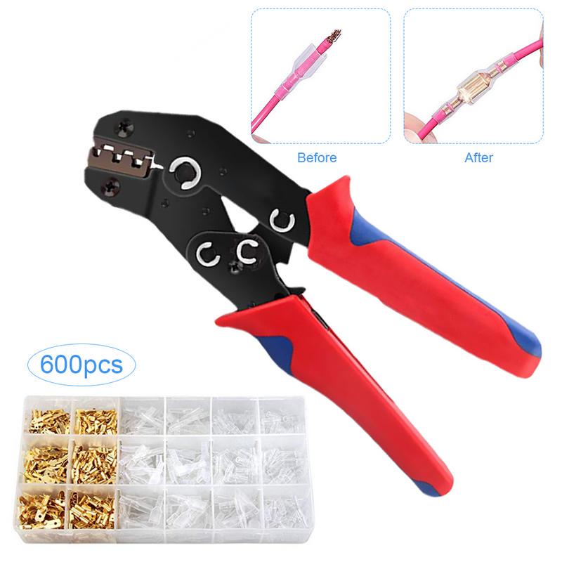 Buy SN48B Car Crimping Tool Set Repair Terminal Ratchet Crimping Pliers ...