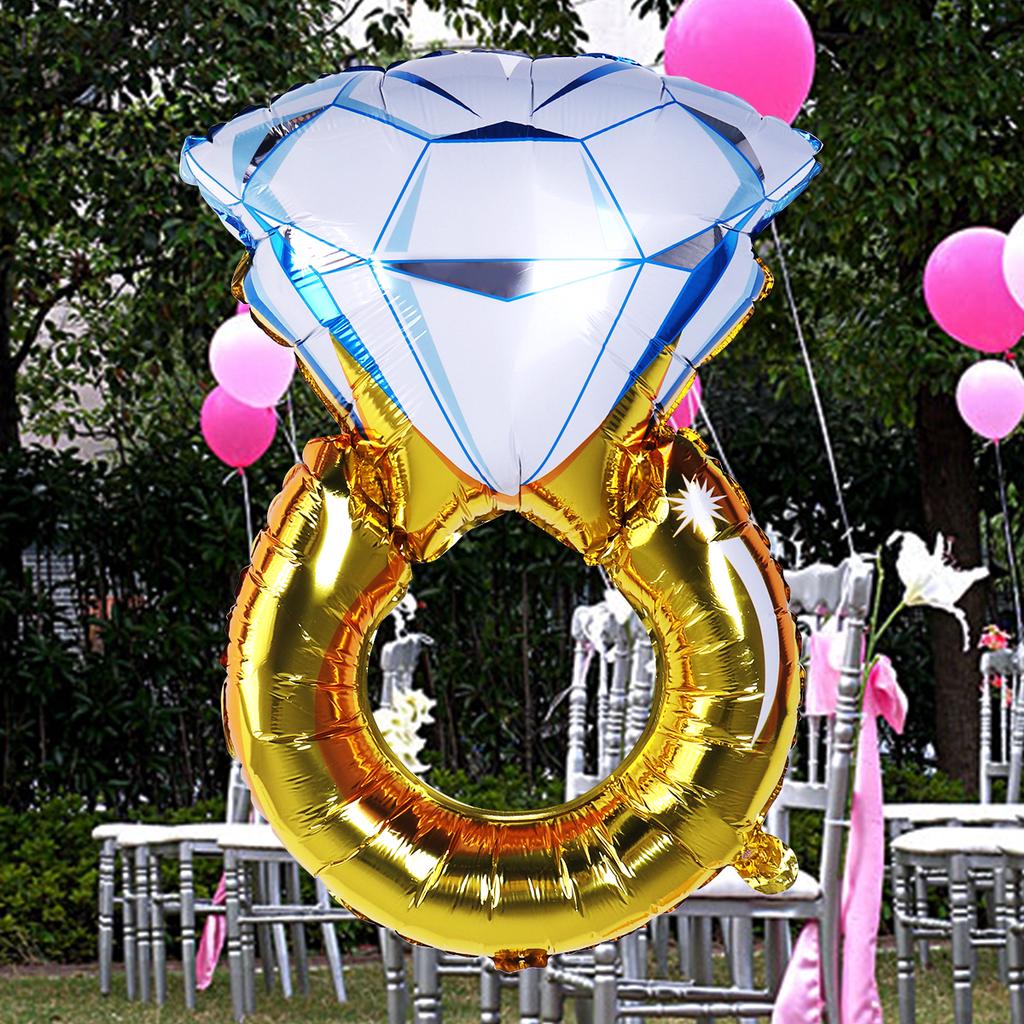 Buy Diamond Ring Balloon Romantic Wedding Bridal Shower Anniversary ...