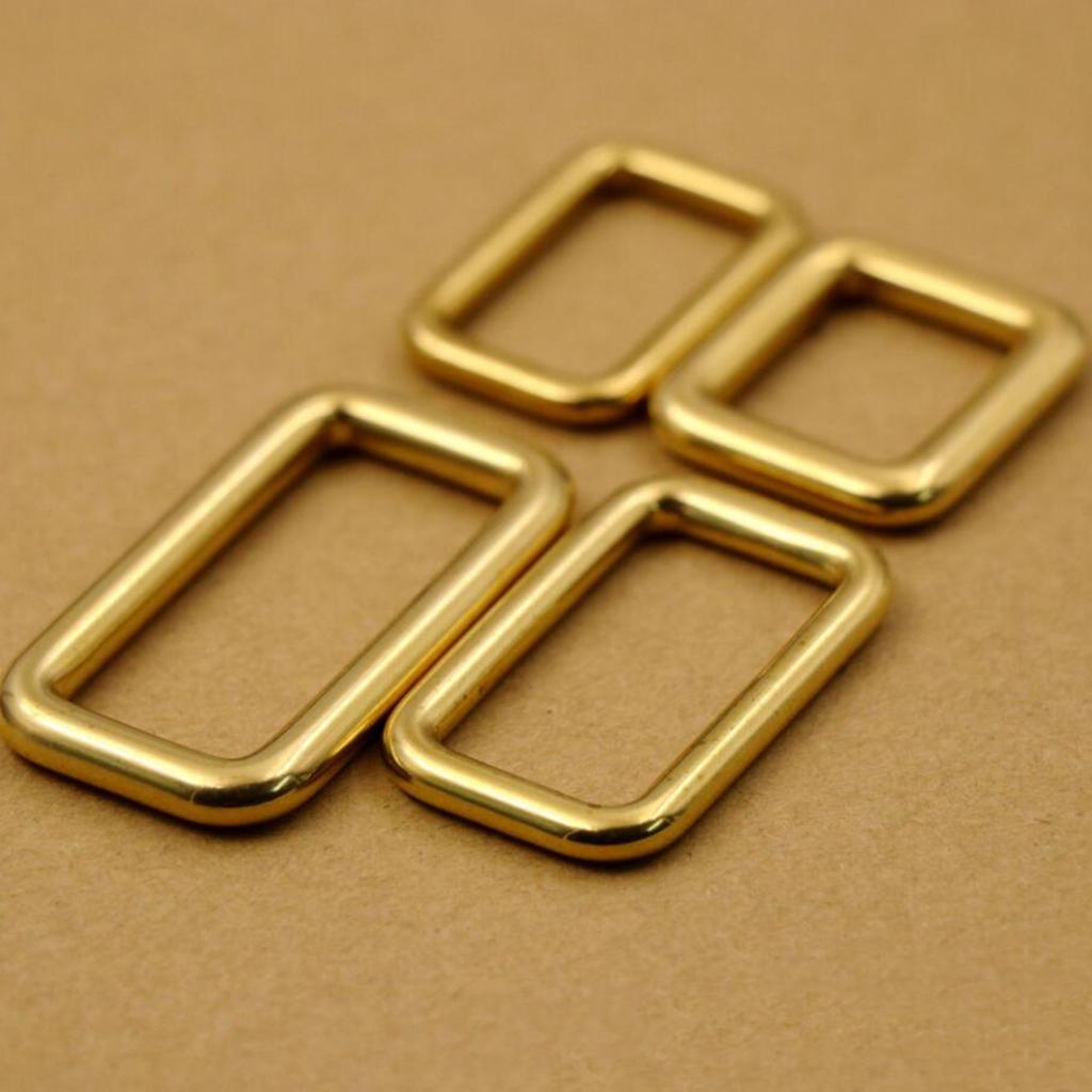 Buy Metal Solid Brass Rectangle Buckle Webbing Strap Handbag Belt Loop ...