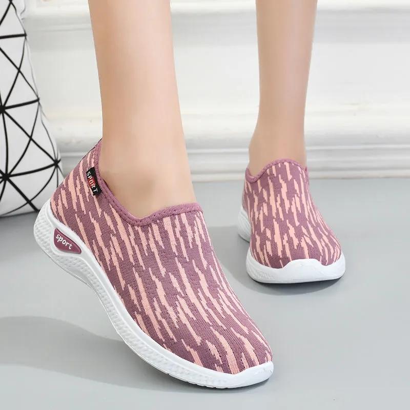 Cheap Spring and Autumn Slip on Flat Walking Shoes Women's Shallow ...