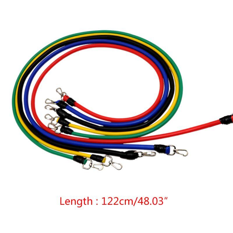 Buy 1 Set Multifunction Exercise Resistance Bands Yoga Pilates Fitness ...