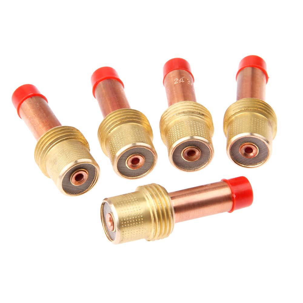 Buy 5 Pcs 45V26 TIG Stubby Gas Lens Fit for SR WP 17 18 26 TIG Welding ...