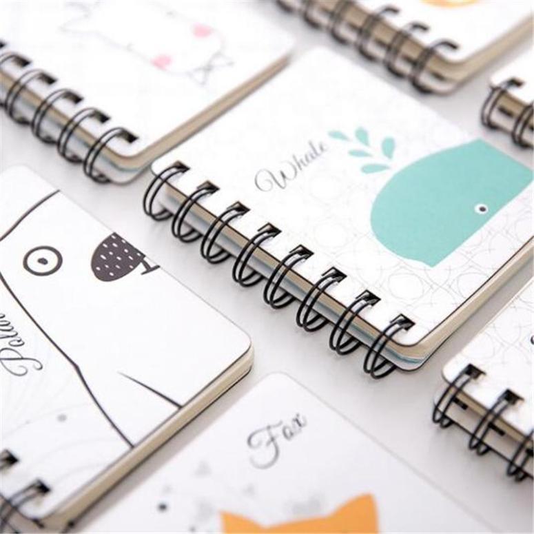 Buy Kawaii Animal Expression Mini Notebook Diary Book Portable Notepad ...