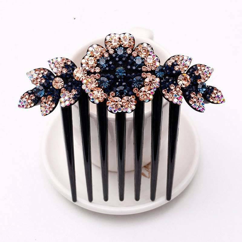 Cheap Bling Bling Rhinestone Hair Clip Comb Accessories Goody Updo Hair ...