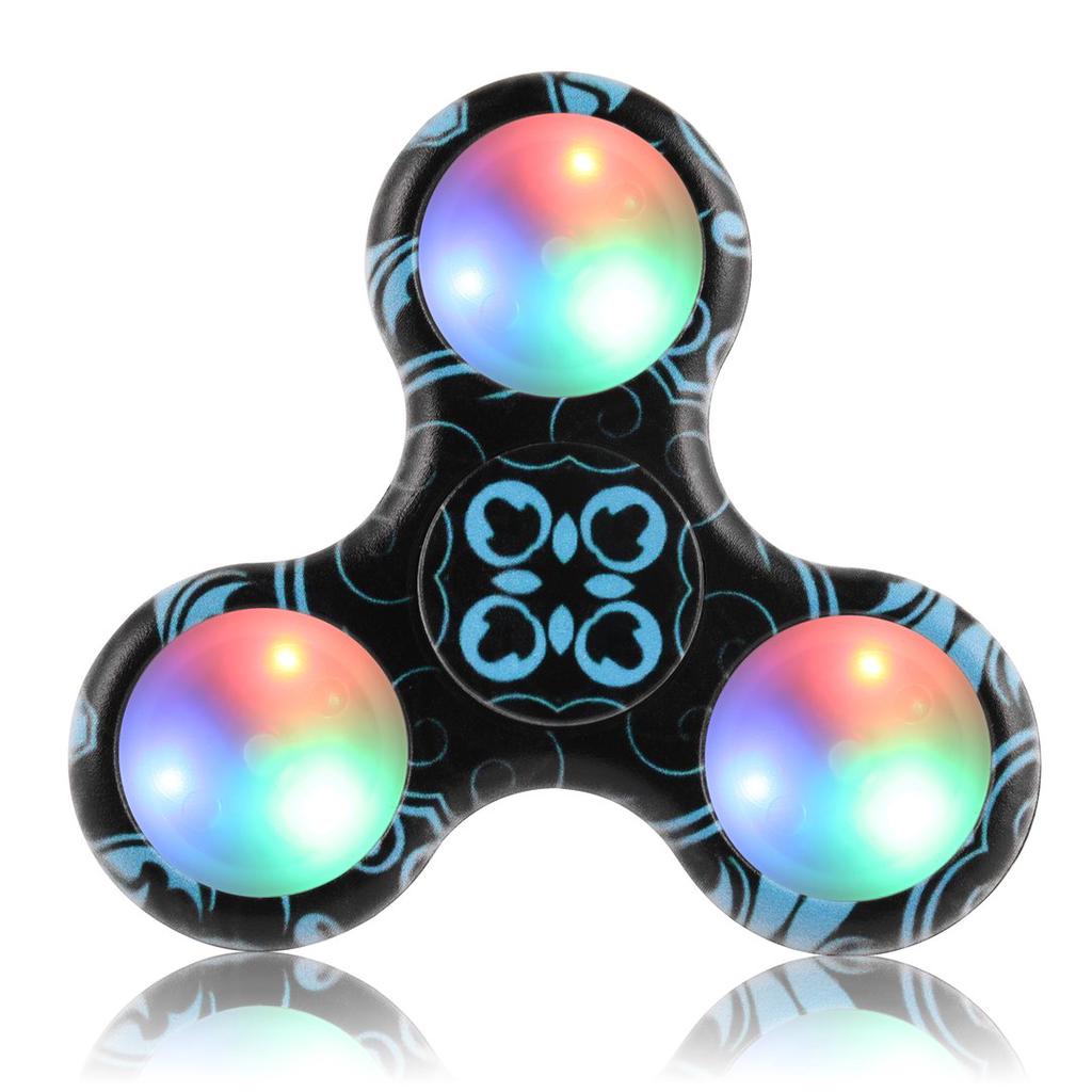 Buy Tri-Spinner LED Hand Spinner Toy Flashing Switch Control For Anti ...
