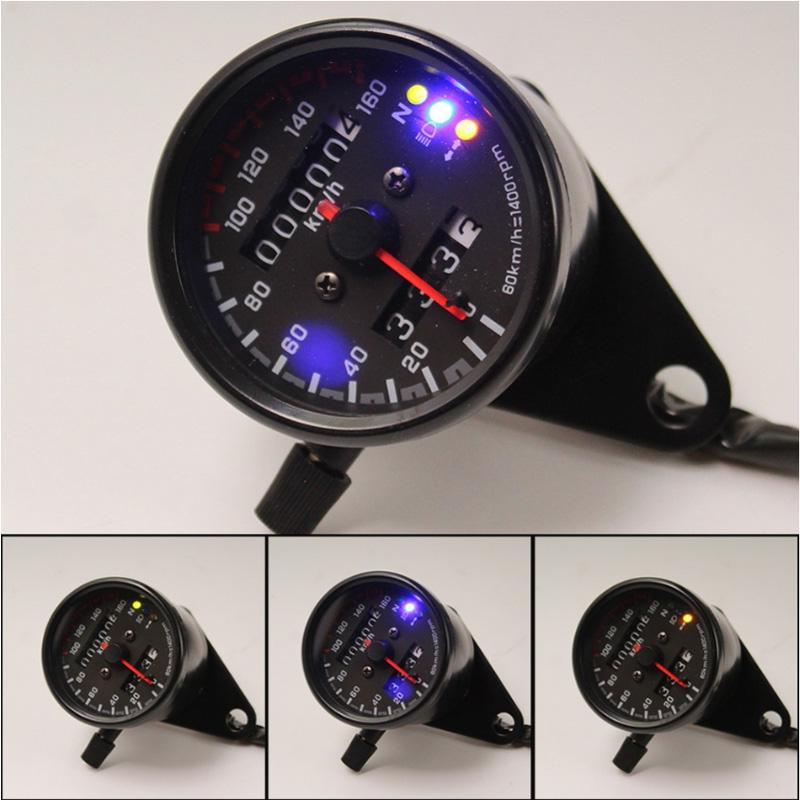 Buy Universal Digital Motorcycle Speedometer Odometer Techometer Gauge ...