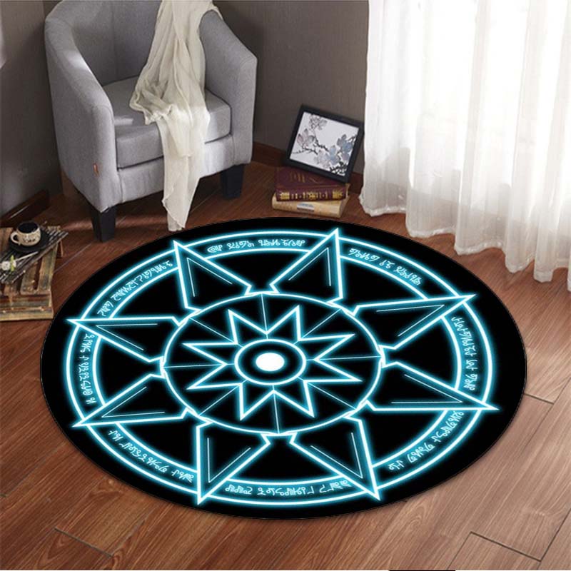 Buy Yin Yang Bagua Round Rug Living Room Bedroom Magic Round Carpet ...