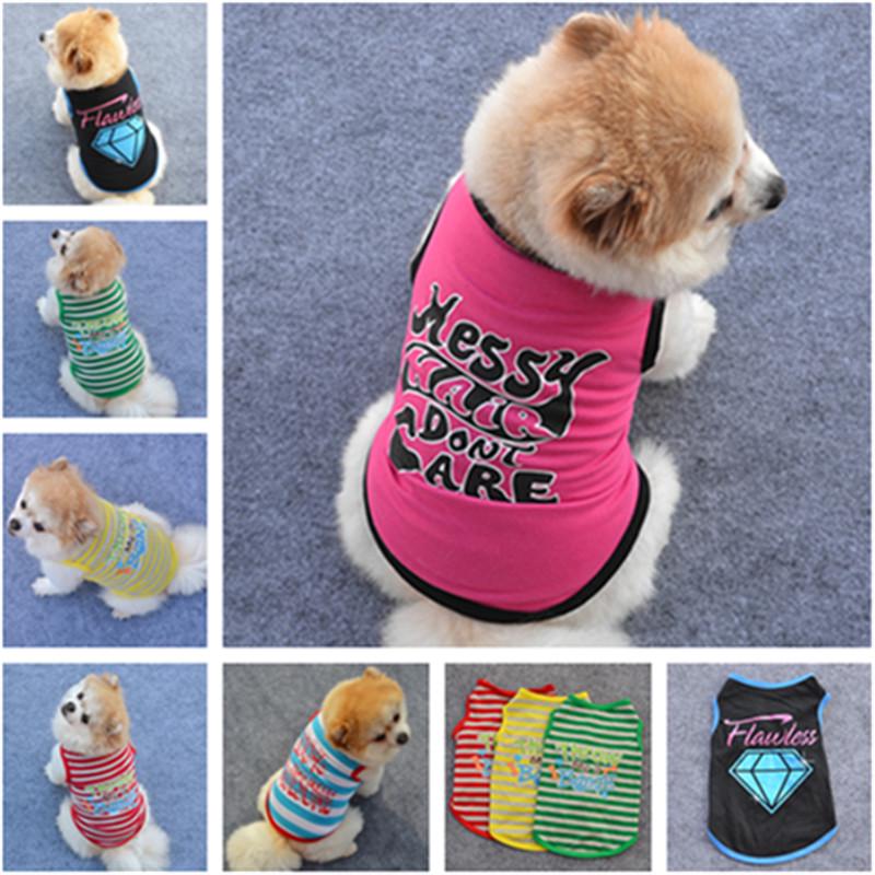 Buy Cute Pattern Summer Breathable Pet Puppy Dog Cat Pet Clothes Small ...