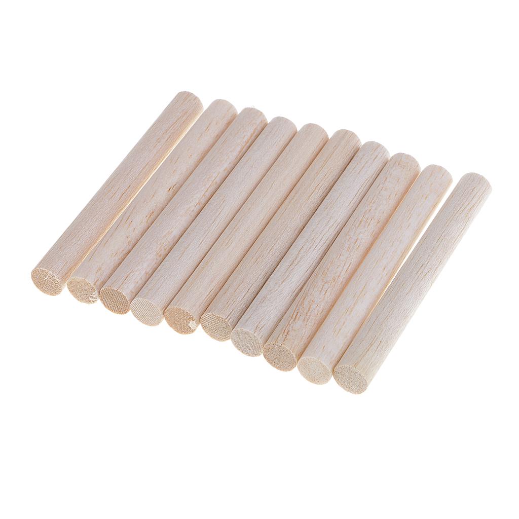 Buy 10Pieces Balsa Wood Round Sticks 11mm Diameter for Woodworking ...