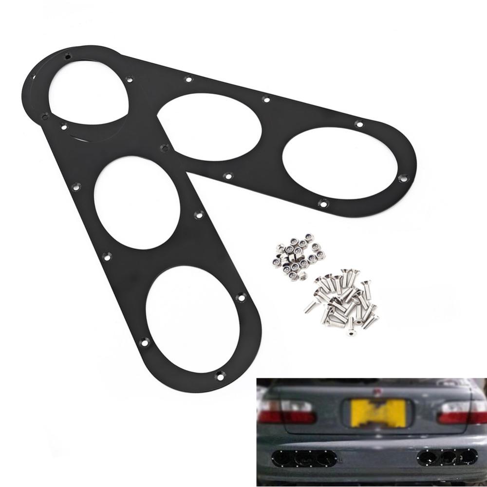 Satın alın 1Pair Universal Aluminium Alloy Rear Bumper Race Air ...