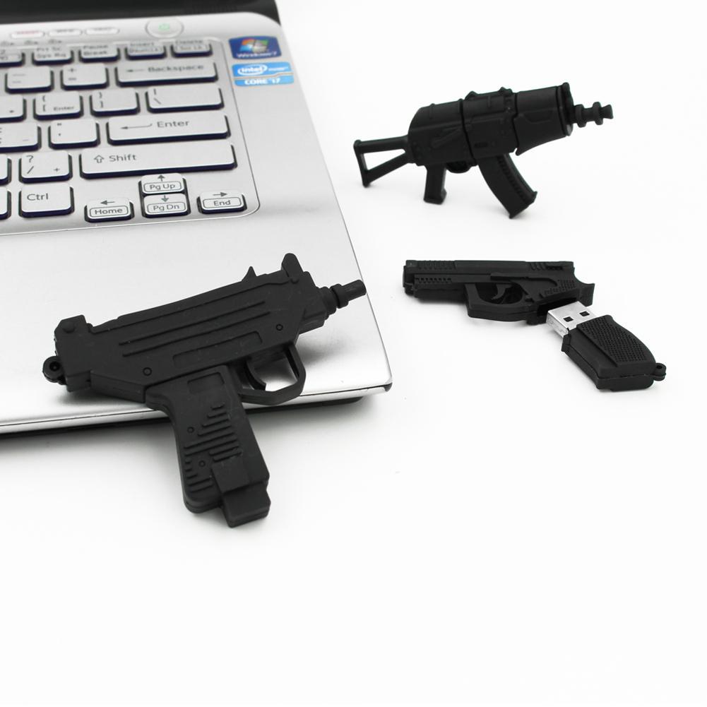 Buy Cartoon Gun USB Flash Drive 8GB 16GB 32GB 64GB Handgun Thumb Drive ...