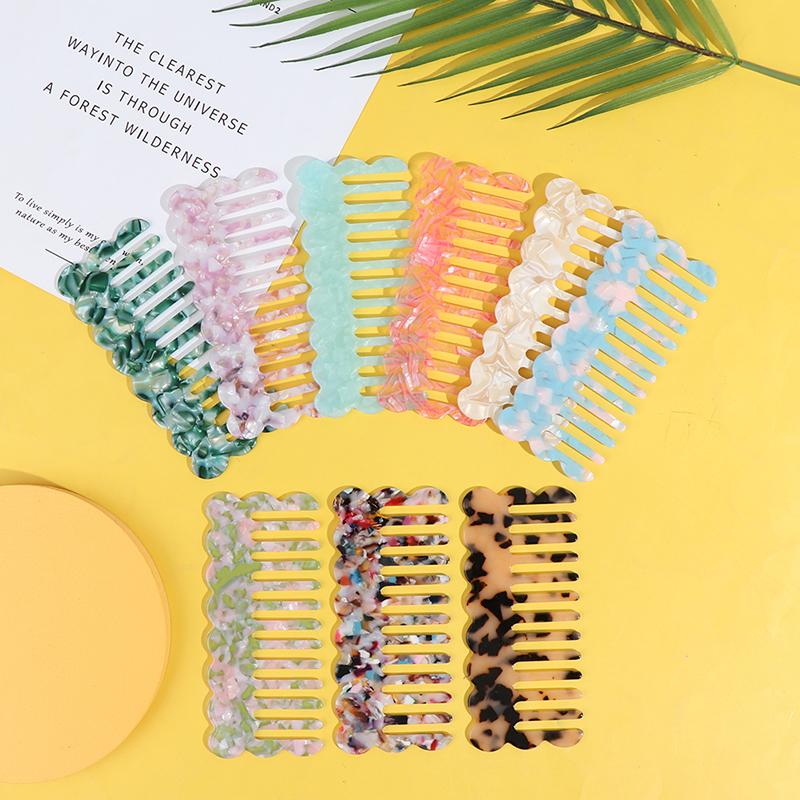 Buy Acetate Geometric Leopard Hair Comb Salon Styling Tool Comb Brush ...