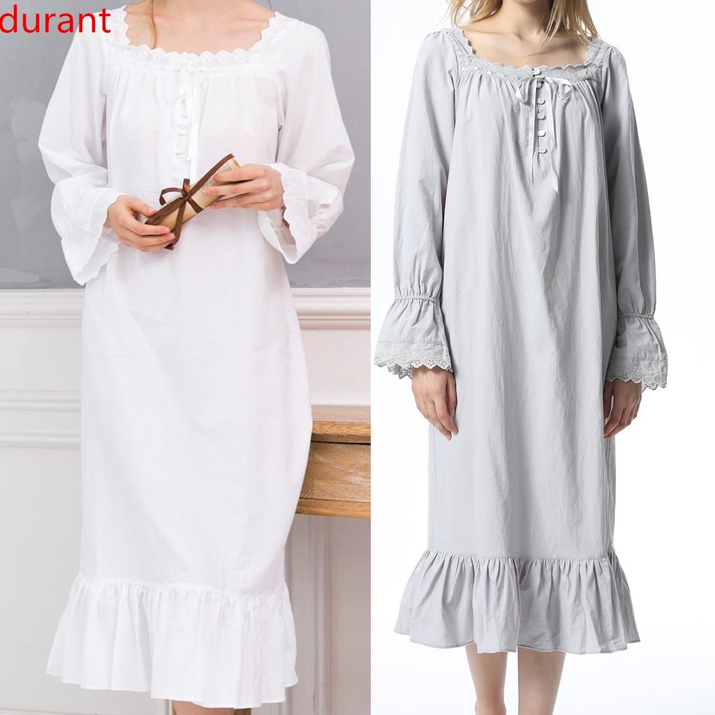 Buy Sleepwear Women's Vintage Pajamas High-end Princess Pajamas Long ...