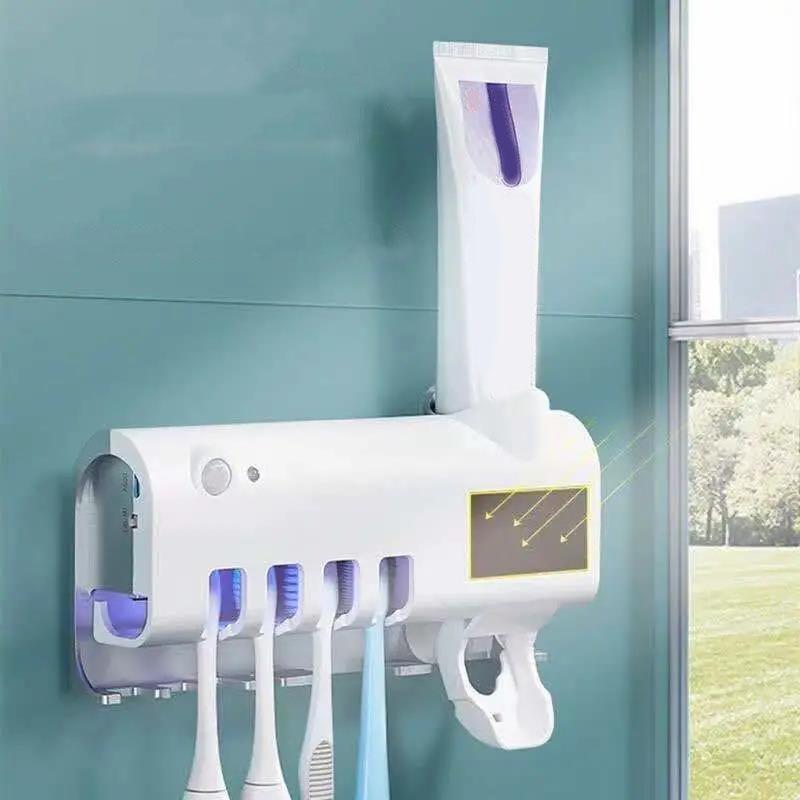 Buy Smart Toothbrush Sterilizer Household Toothbrush Rack Set Squeezing ...