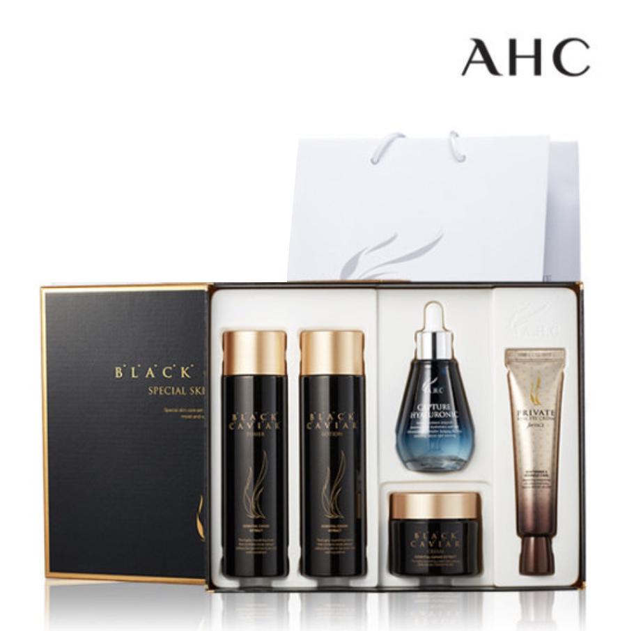 Buy AHC Black Caviar Special Skin Care Set (Toner + Lotion + Cream ...