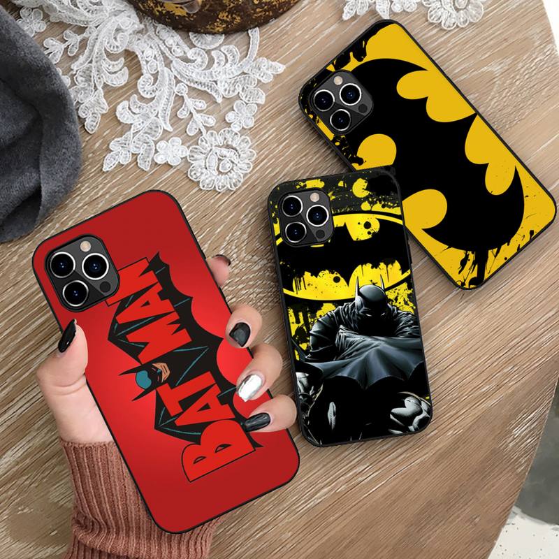 Buy Dc Superhero Batman Phone Case Silicone Soft For Iphone 14 13 12 11 ...