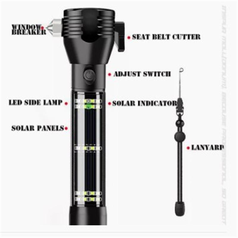 Satın alın 4-in-1 Mini Flashlight Built-in Lithium Battery Ipx6 Waterproof Multi-function Torch ...