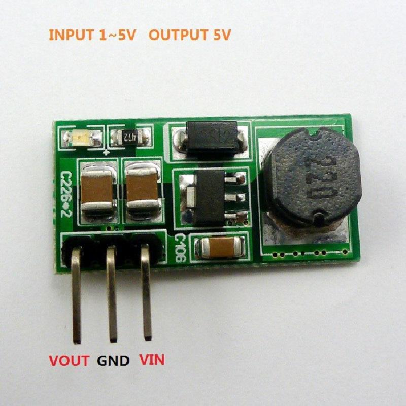 Buy DC-DC 1-5V To 5V Step Up Boost Converter Module for Arduino Pro ...