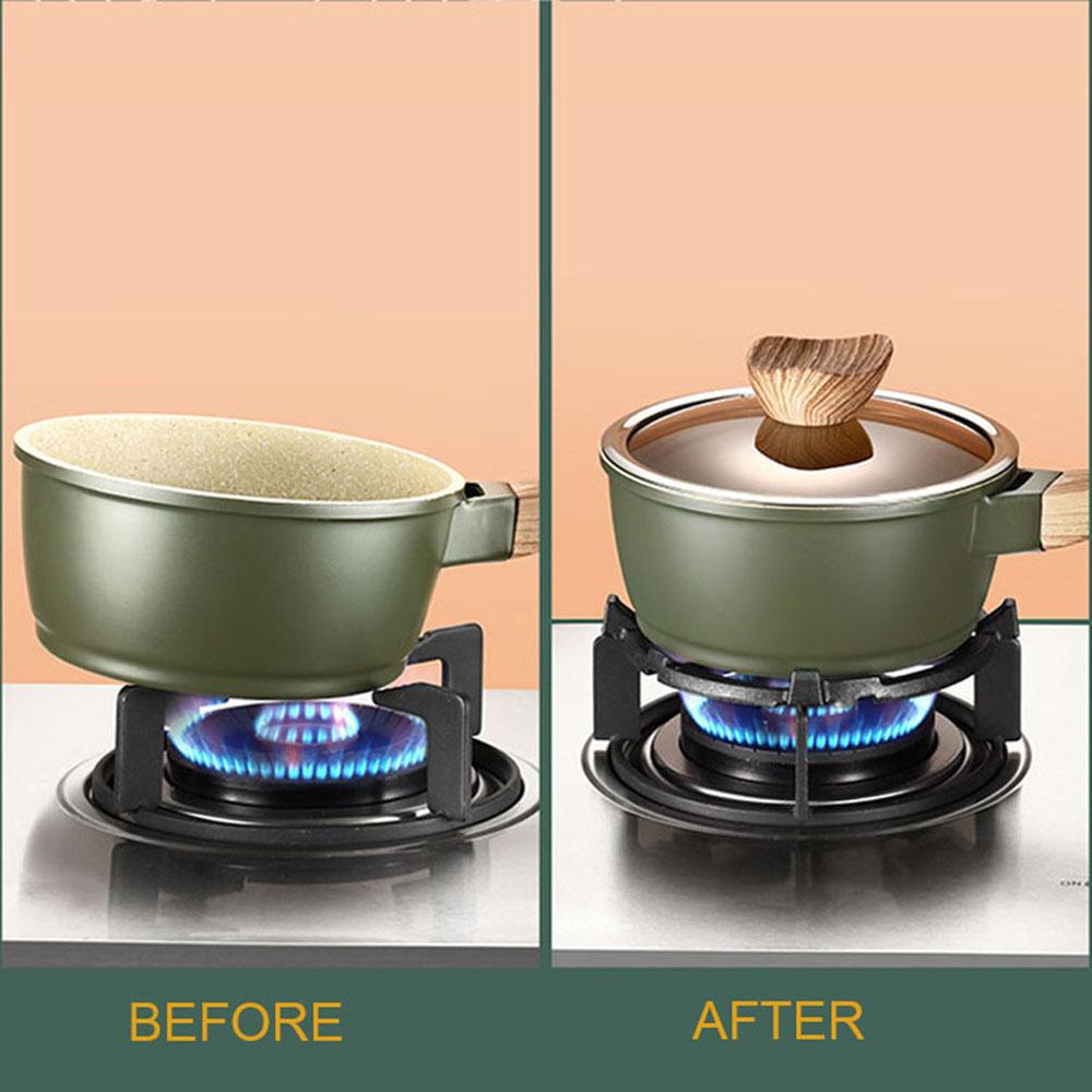 Buy Pot Milk Pot Non Slip Bracket Stove Pan Stand Cast Iron Wok Support ...