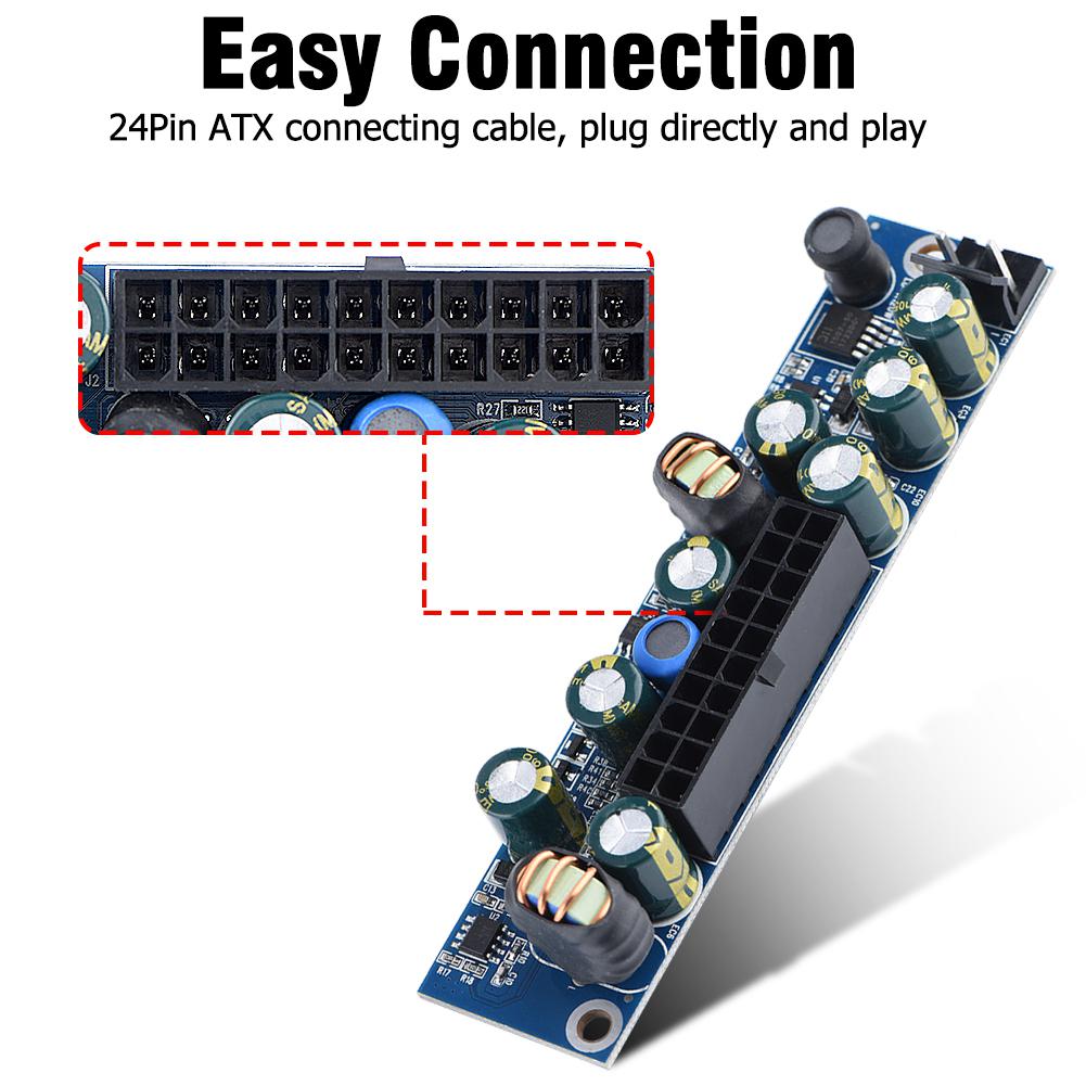 Buy 12V 120W Power Supply Module 24Pin DC Input Cable AUX Cable for ...