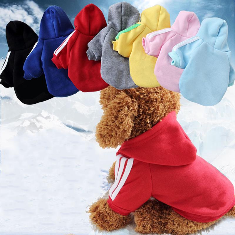Buy Pet Winter Supplies Sports Hoodie Cotton Sweater Puppy Cat Warm ...