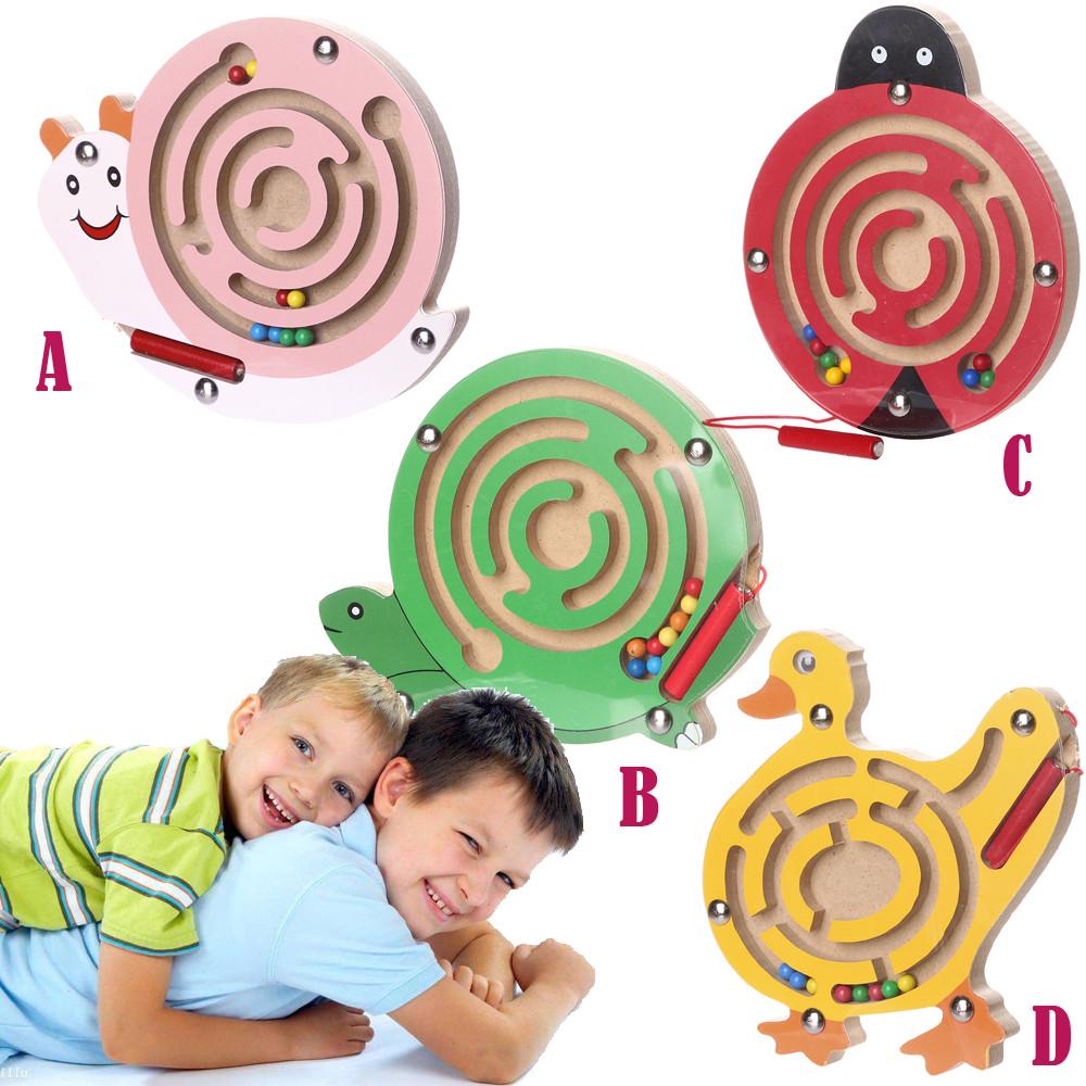 Buy Kids Magnetic Maze Toys Kids Wooden Game Toy Wooden Intellectual ...