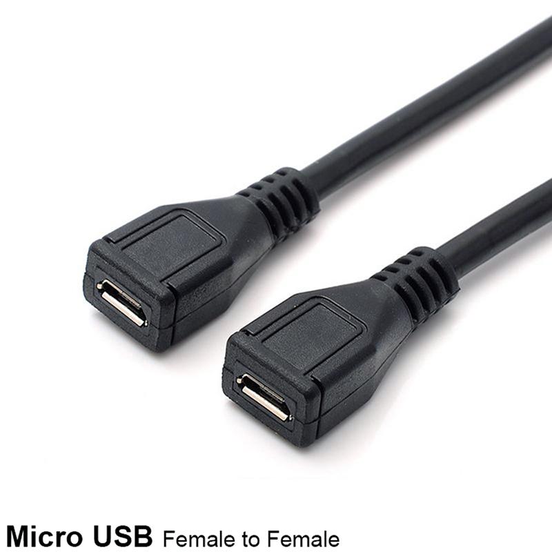 Buy Micro Usb Female To Female Extension Extender Data Sync Charging ...