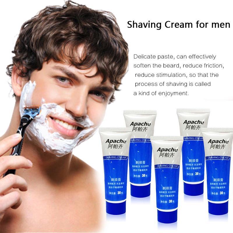 Buy 30g Men Shaving Cream Fragrance Apache Soften Beard Reduce Friction ...