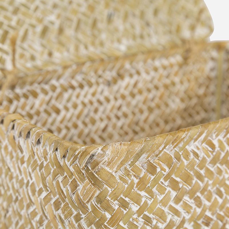 Cheap WCIC Natural Storage Basket Straw Storage Box with Lid Handmade ...