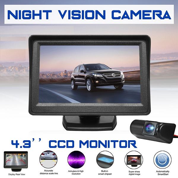 Buy CCD HD Car Rear View Reversing Camera 4.3Inch Car Rearview Mirror ...