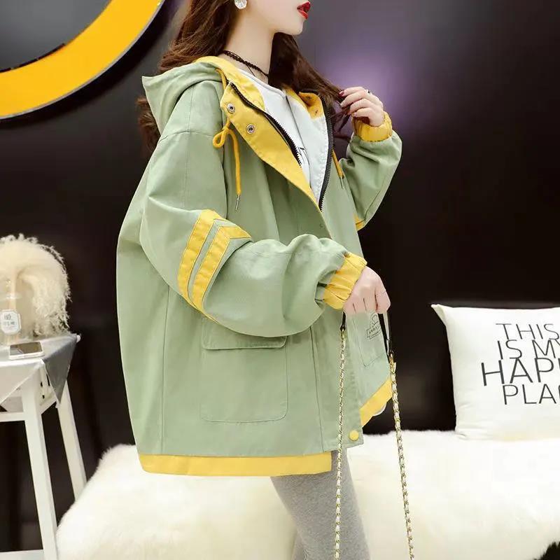 Buy Autumn and Winter Jacket Women Loose Women's Baseball Uniform ...