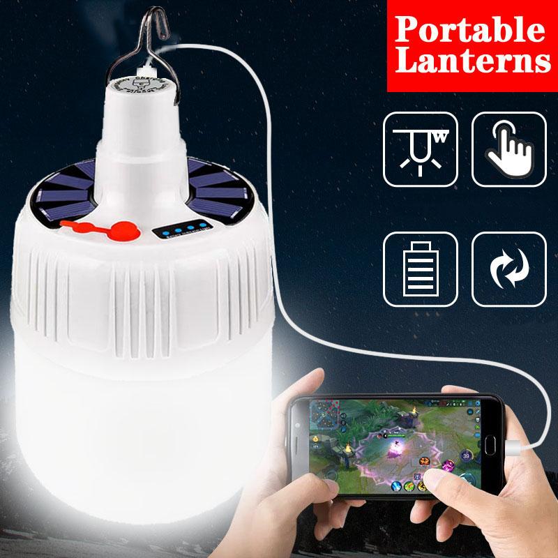 Cheap 100W Portable Lanterns Camping Lamp Rechargeable Emergency Light ...