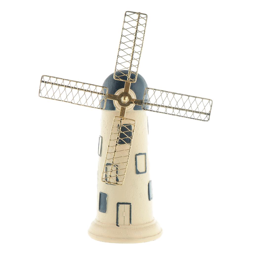 Resin Windmill Ornaments Piggy Bank Dutch Home Decor Ornament Red uygun ...