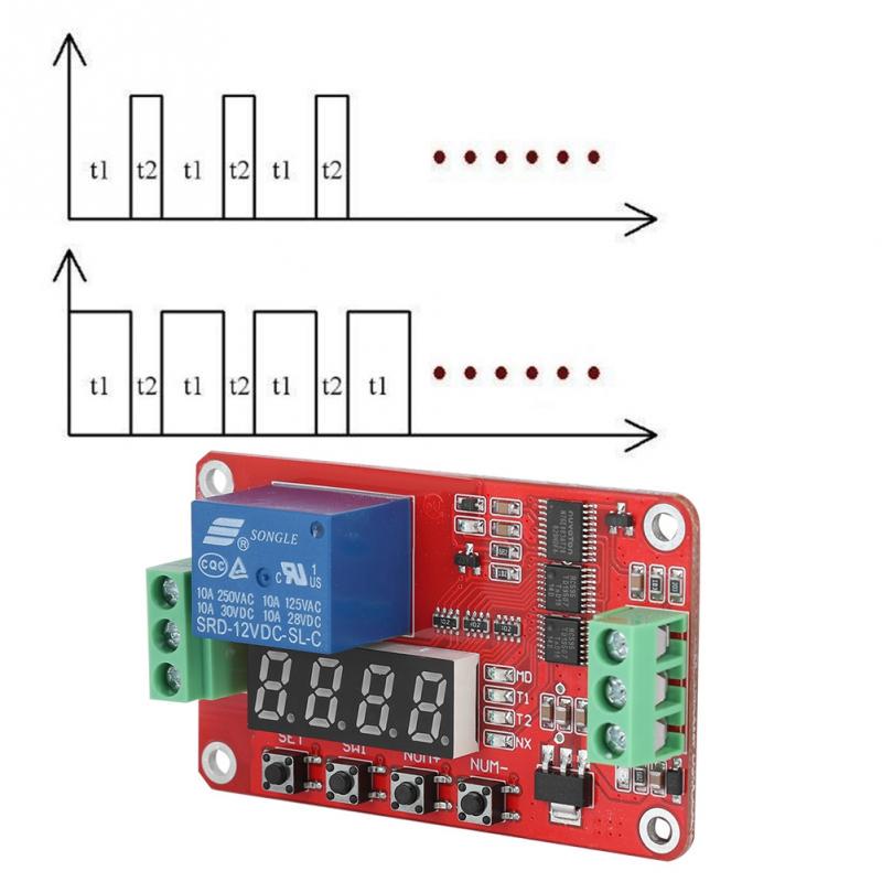 Buy Multifunction Infinite Loop Timing Self-lock Relay Cycle Timer ...