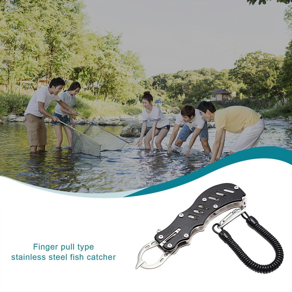 Buy Fishing Grip Pliers Stainless Steel Fish Lip Gripper Fish Grip Tool ...