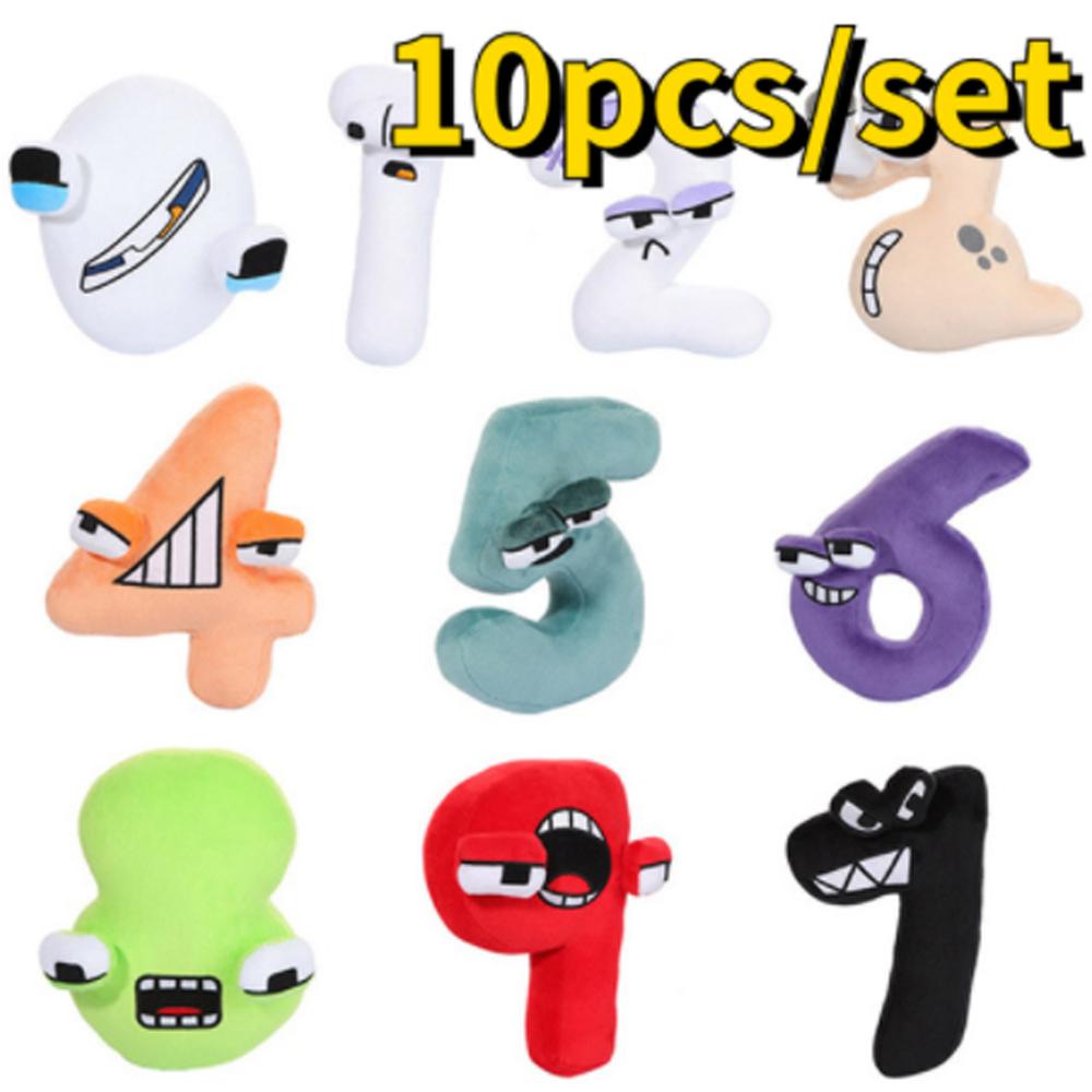 Buy 10pcs/set Number Plush Toy 0-9 Number Stuffed Animal Numberblock ...