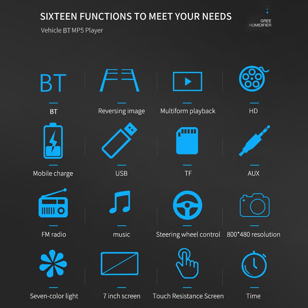 SWM-N6 araba radyo MP5 Stereo Alıcı araba FM Stereo ses Ayna radyo ...