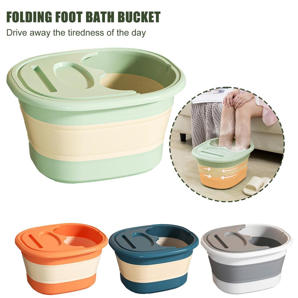 Buy Foldable Foot Bath Bucket Massage Foot Wash Basin Home Laundry Tub ...