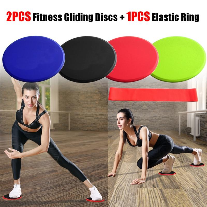 Buy Elastic Ring Set Gliding Discs Slider Fitness Disc Exercise Sliding ...