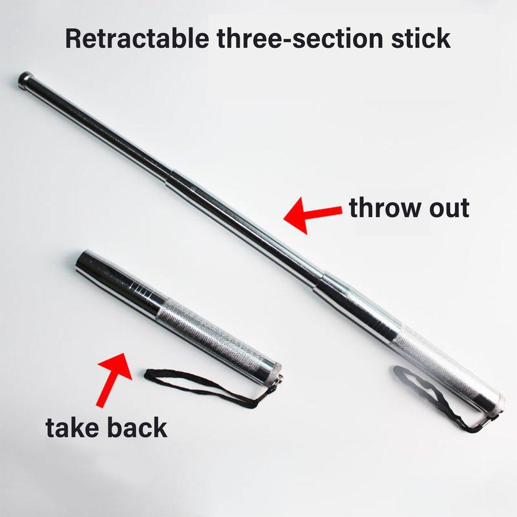Buy Strechable Stick Metal Adjustable Self Defense Hiking Lightweight ...
