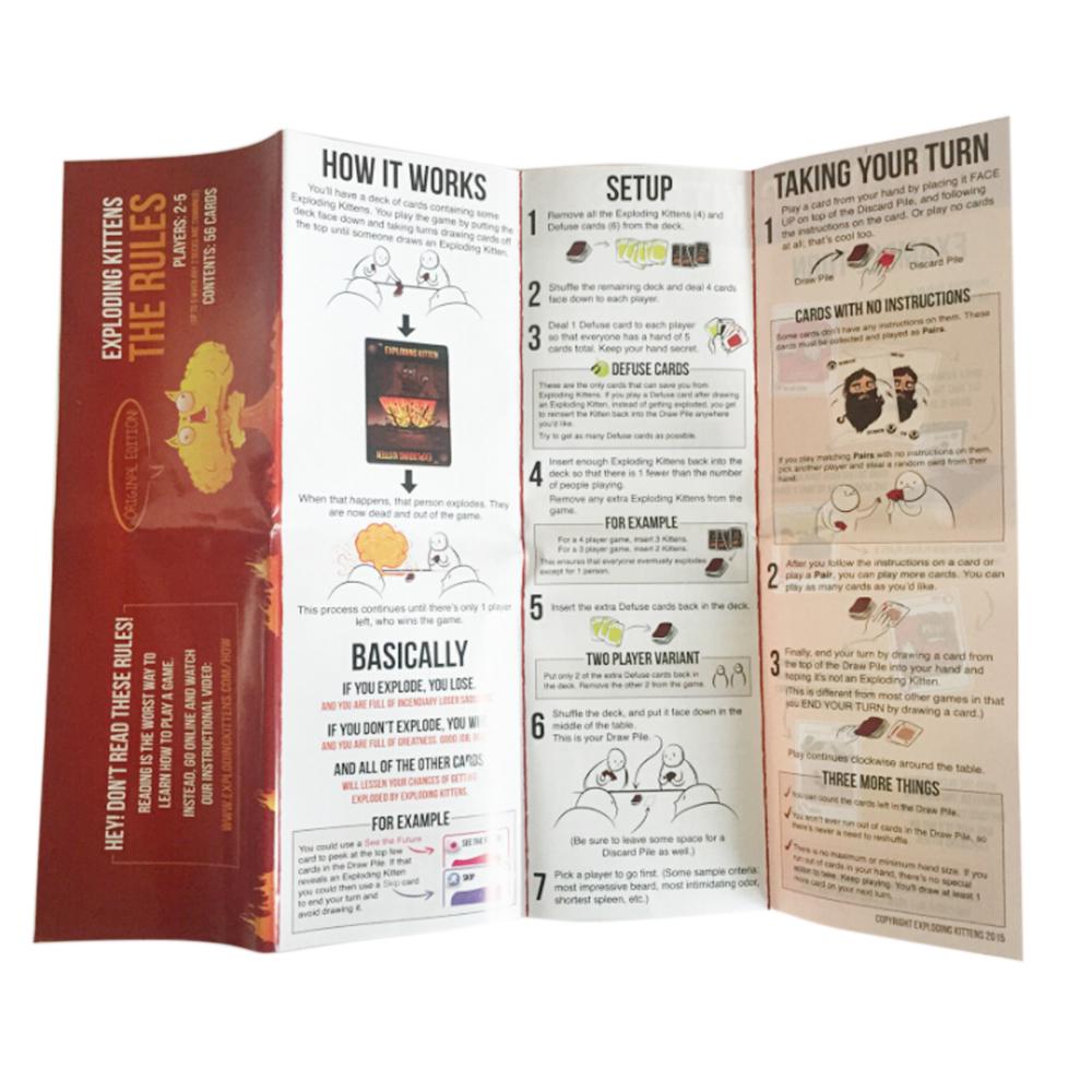 Buy Board Game Card Exploding Kitten Card Game Adult Leisure Party ...