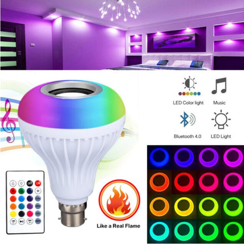 Ac100~250v 12w Led Smart Rgbw Light Bulb Remote Control Bluetooth ...