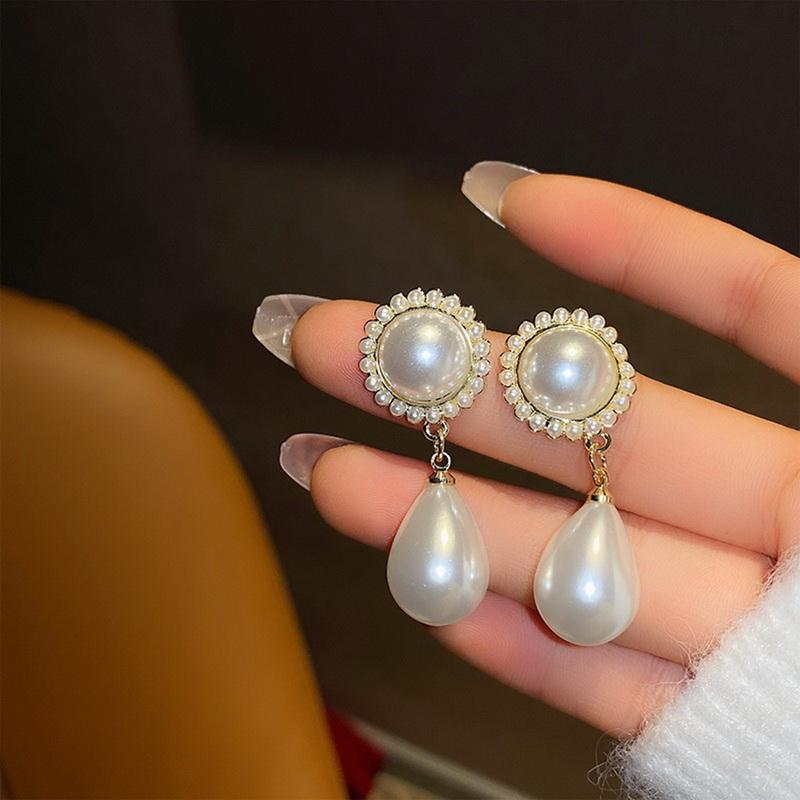 Comprar Women Earrings Korean Style Silver Color Earring 925 Pearl ...