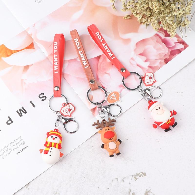 Buy 1PCS 2021 Merry Christmas Keychain Children Keychain New Year Xmas ...