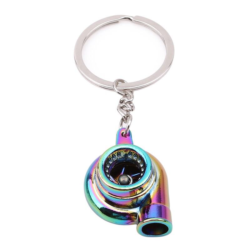 Buy Turbo Keychain Multicolor Spinning Turbine Sleeve Bearing ...