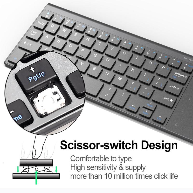 Cheap JOMAA Slim 2.4G Wireless Keyboard with Touchpad Mouse Number USB Bluetooth Keypoard for ...
