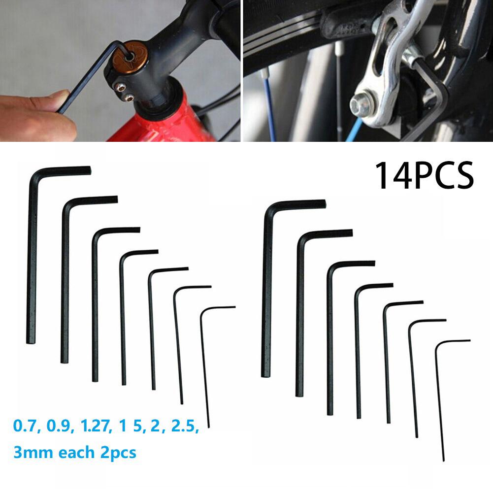 Buy 14x/kit 0.7mm-3mm Mini Micro Hexagon Hex Key Allen Wrench ...